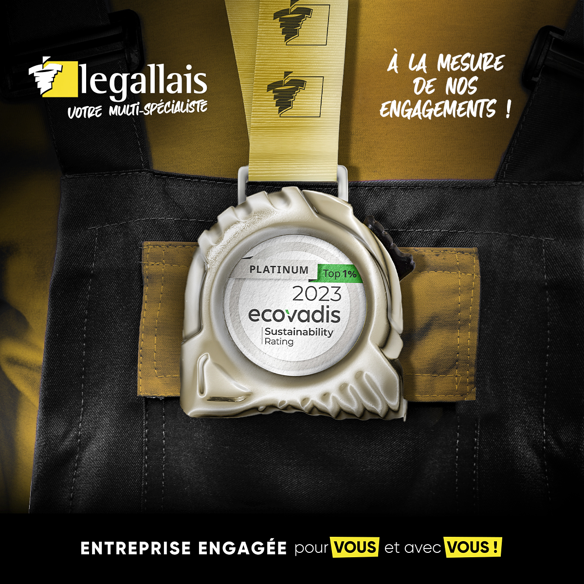 LEGALLAIS, entreprise évaluée "EcoVadis Platinum" - Legallais